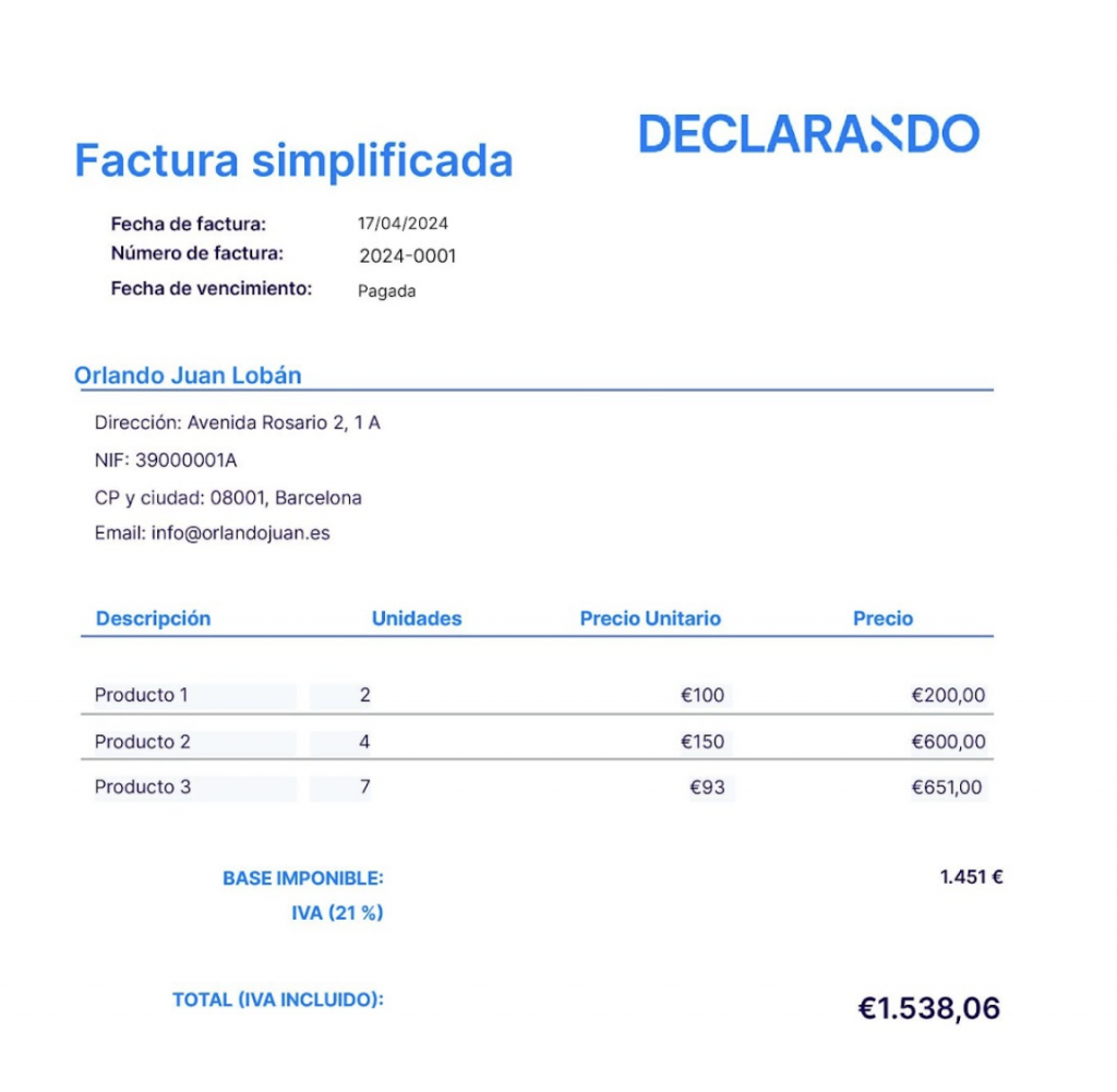 Los 8 datos de facturación que debes conocer como autónomo ~ Declarando